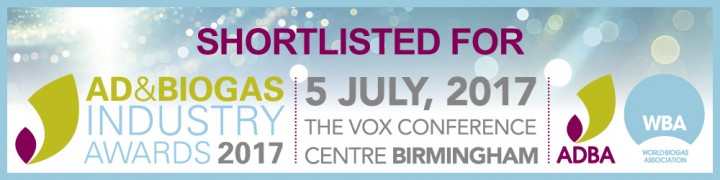 Flogas shortlisted for 2017 AD & Biogas Industry Awards | Flogas